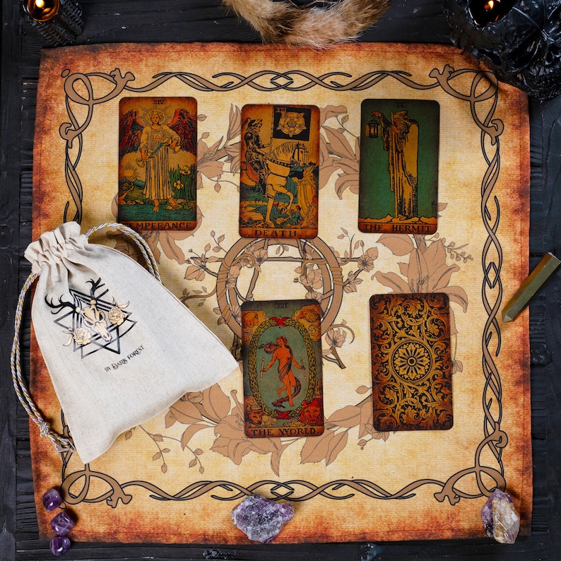 Vintage Tarot Cloth for Spread - Etsy