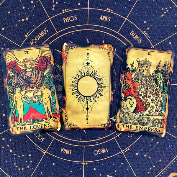 Fire Tarot Cards Deck - Etsy