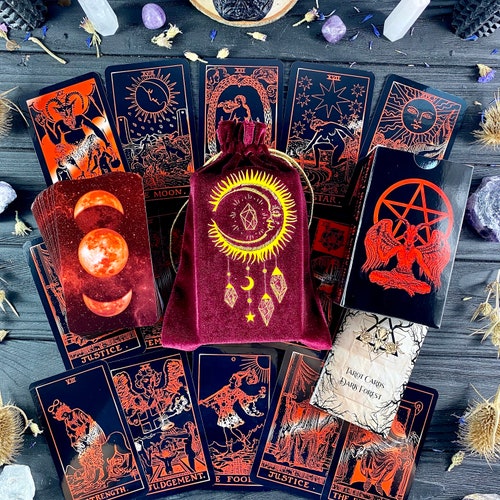 Luna Somnia Tarot Deck With Guidebook & Box 78 Cards Full - Etsy