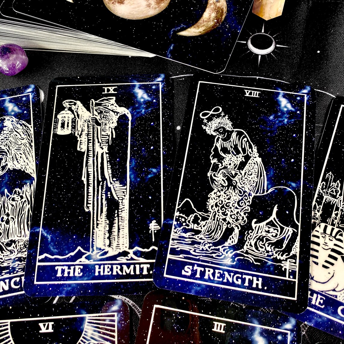 Tarot Deck Deep Spaceplastic Tarot Cards 78 Gift Set With - Etsy