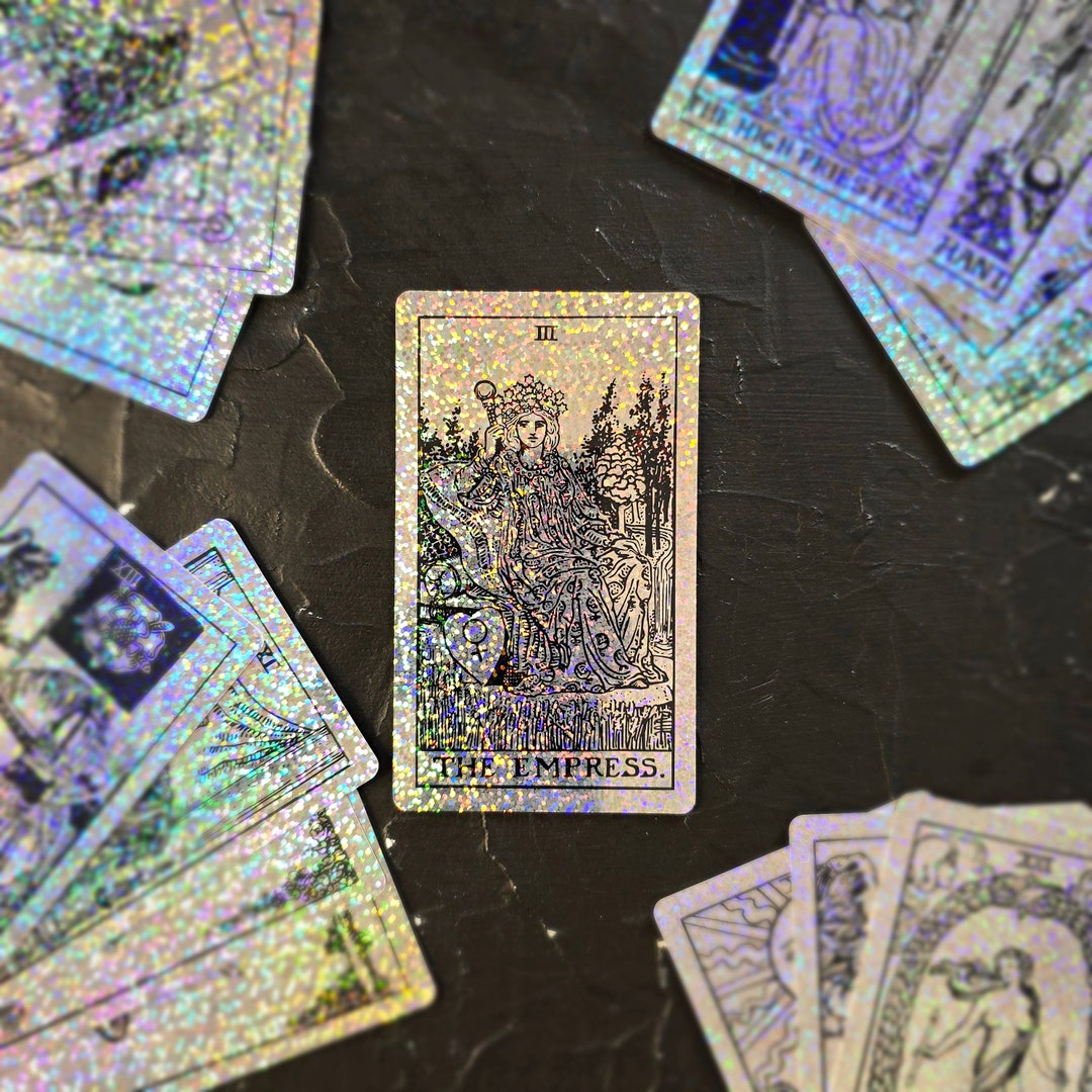 78-card Tarot Deck Holographic Foil, Beginner's Tarot Set, Anti-scratch ...