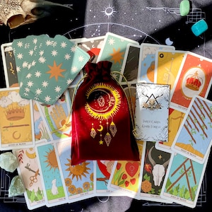 Tarot Deck Moon Magic, Tarot Cards 78 Gift Set With Guidebook,box,cloth ...