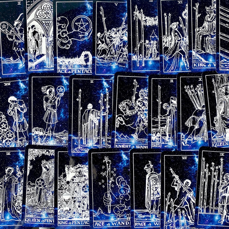 Tarot Deck Deep Spaceplastic Tarot Cards 78 Gift Set With - Etsy