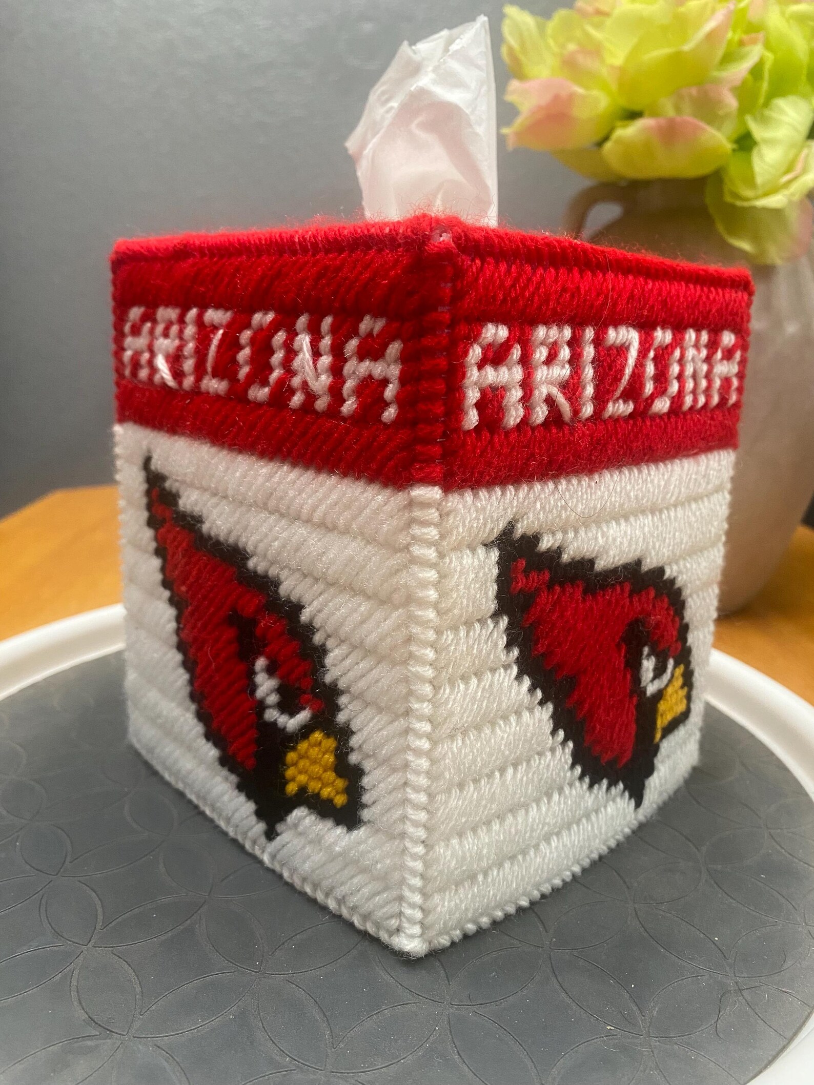 CARDINALS ARIZONA BASEBALL Plastic Canvas Tissue Box Cover - Etsy