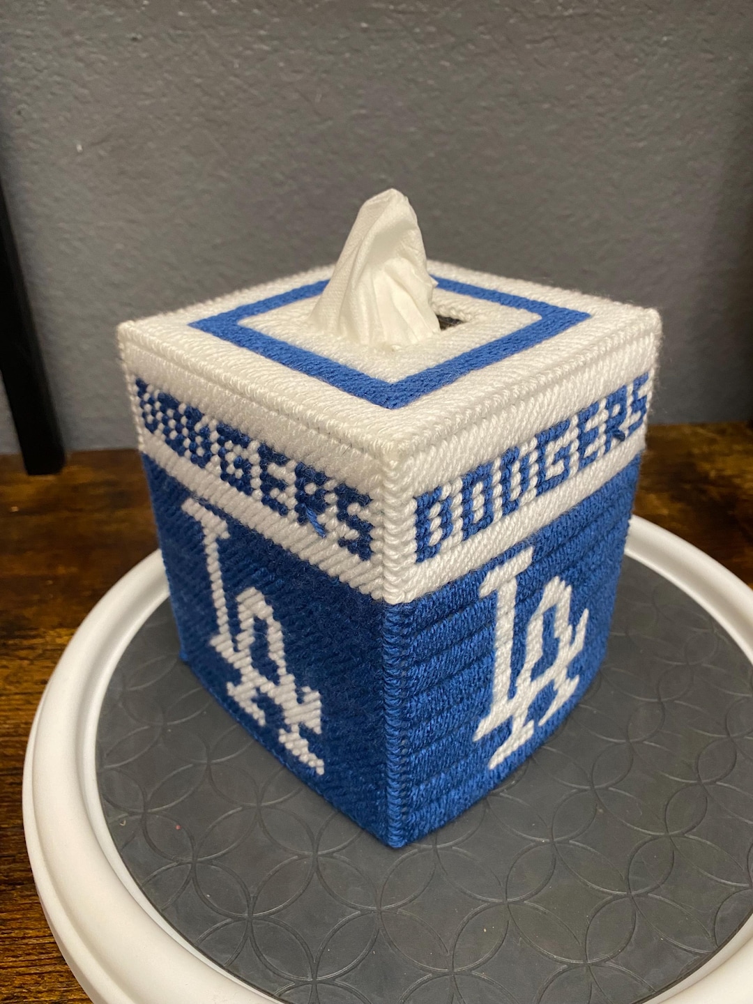 DODGERS TISSUE BOX Cover - Etsy