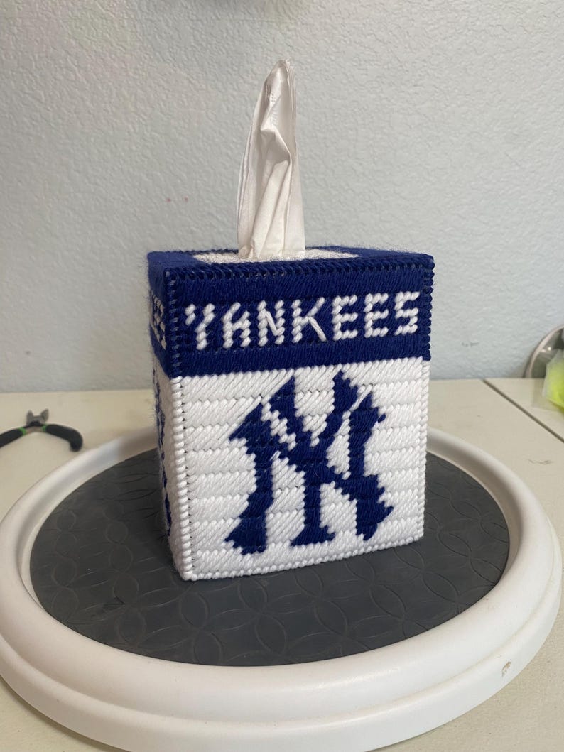 NY YANKEES BASEBALL Tissue Box Cover - Etsy