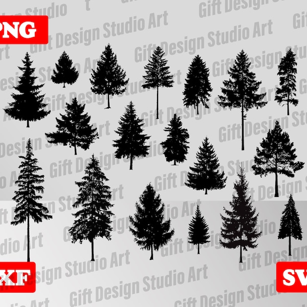 Pine Tree Decals - Etsy