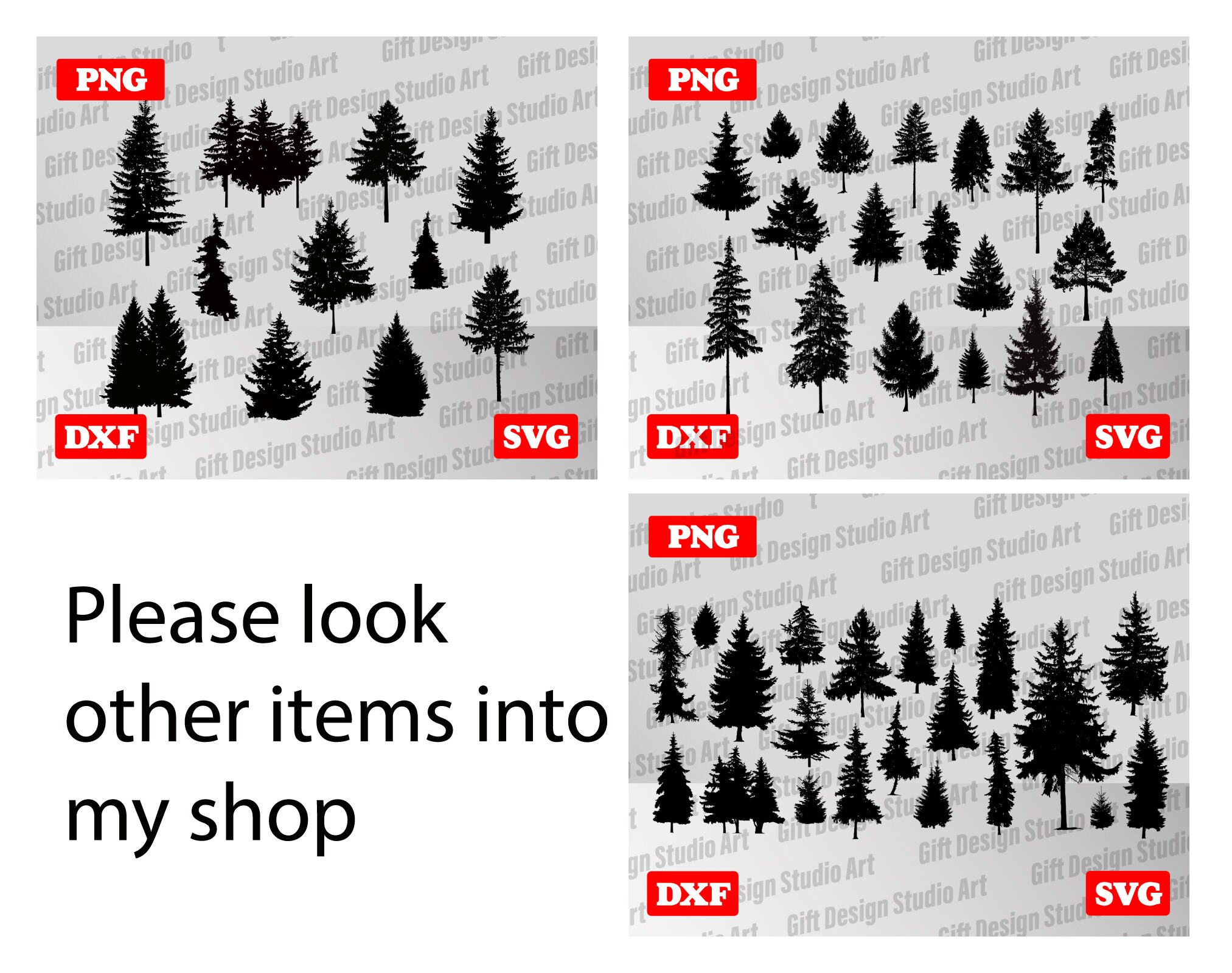 PINE Tree SVG - Tall Skinny Tree - Pine Tree Silhouette - Pine Tree ...