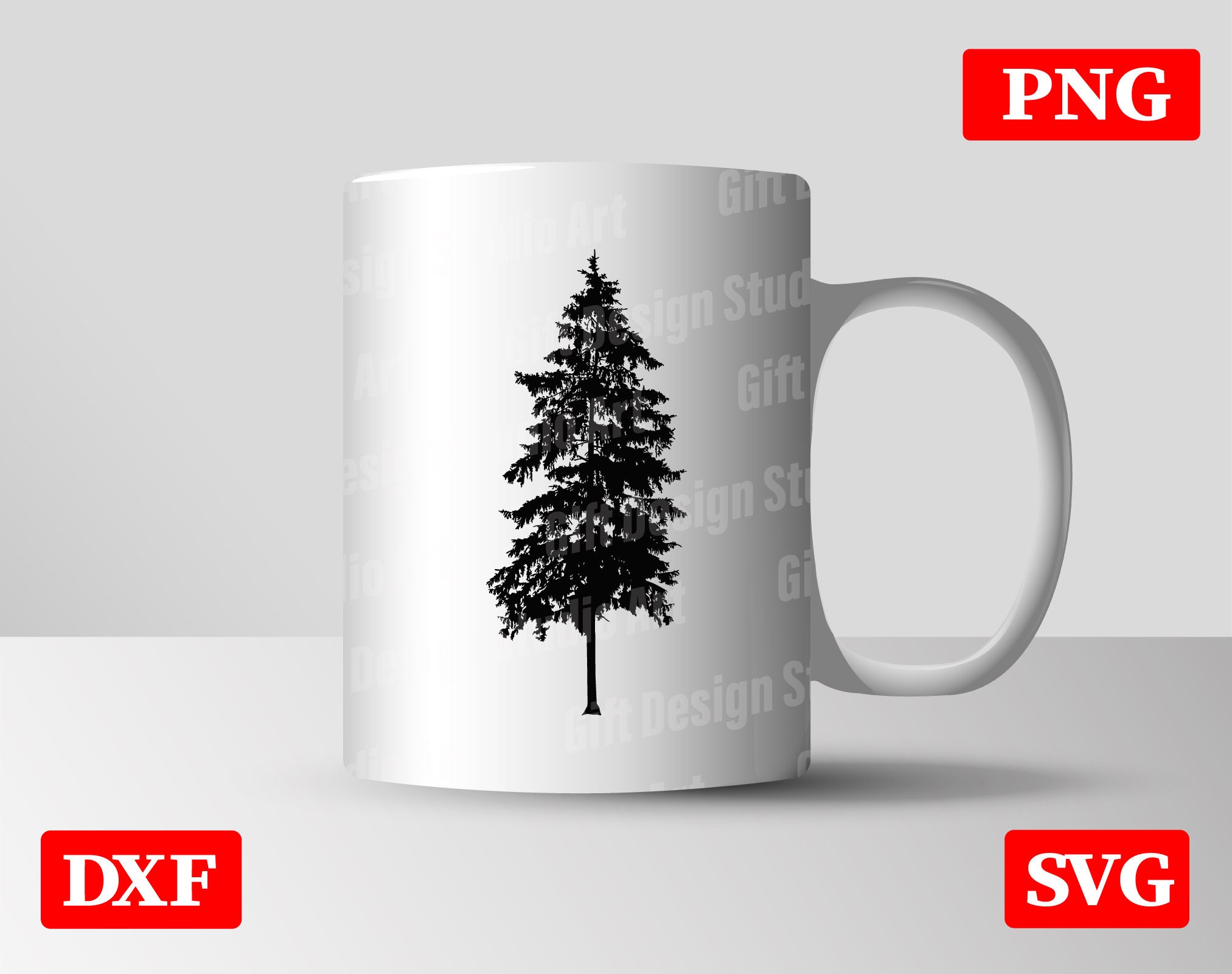 PINE Tree Silhouette - SVG Pine Tree Digital - Tall Skinny Tree - Pine ...