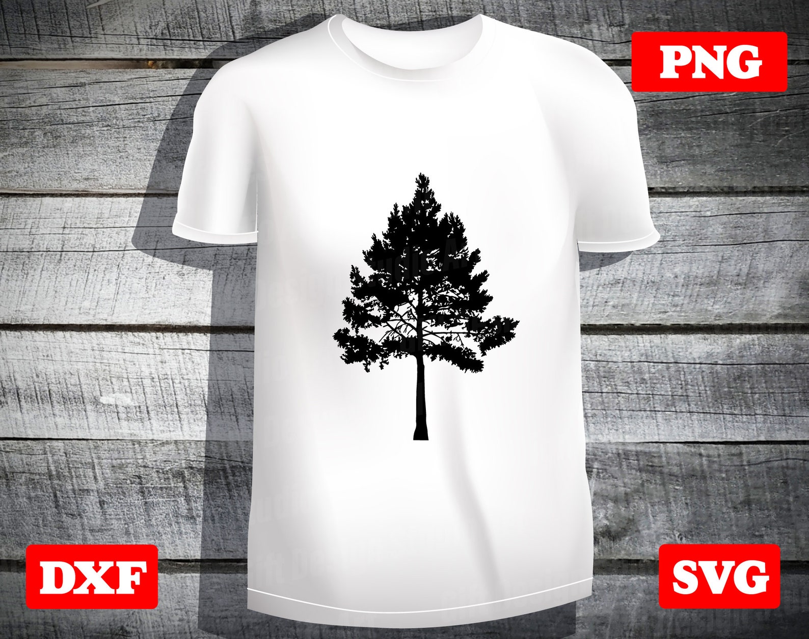 PINE Tree Silhouette - SVG Pine Tree Digital - Tall Skinny Tree - Pine ...