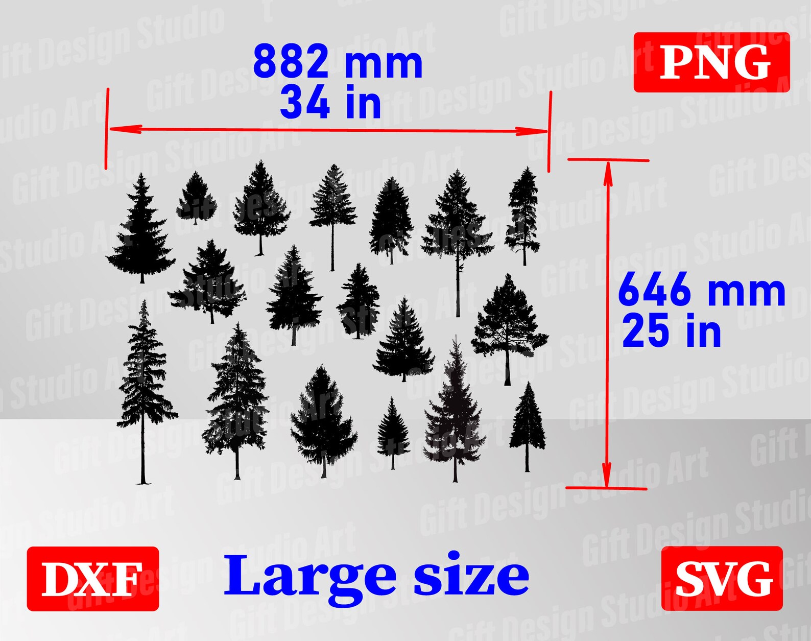 PINE Tree Silhouette SVG Pine Tree Digital Tall Skinny Tree | Etsy