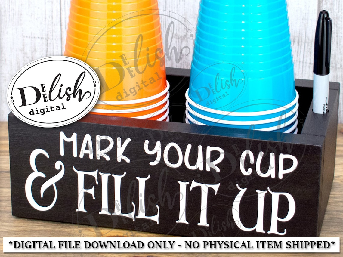 Mark Your Cup and Fill It up SVG Bundle | Svg Dxf Pdf Ai Eps Png | Solo ...