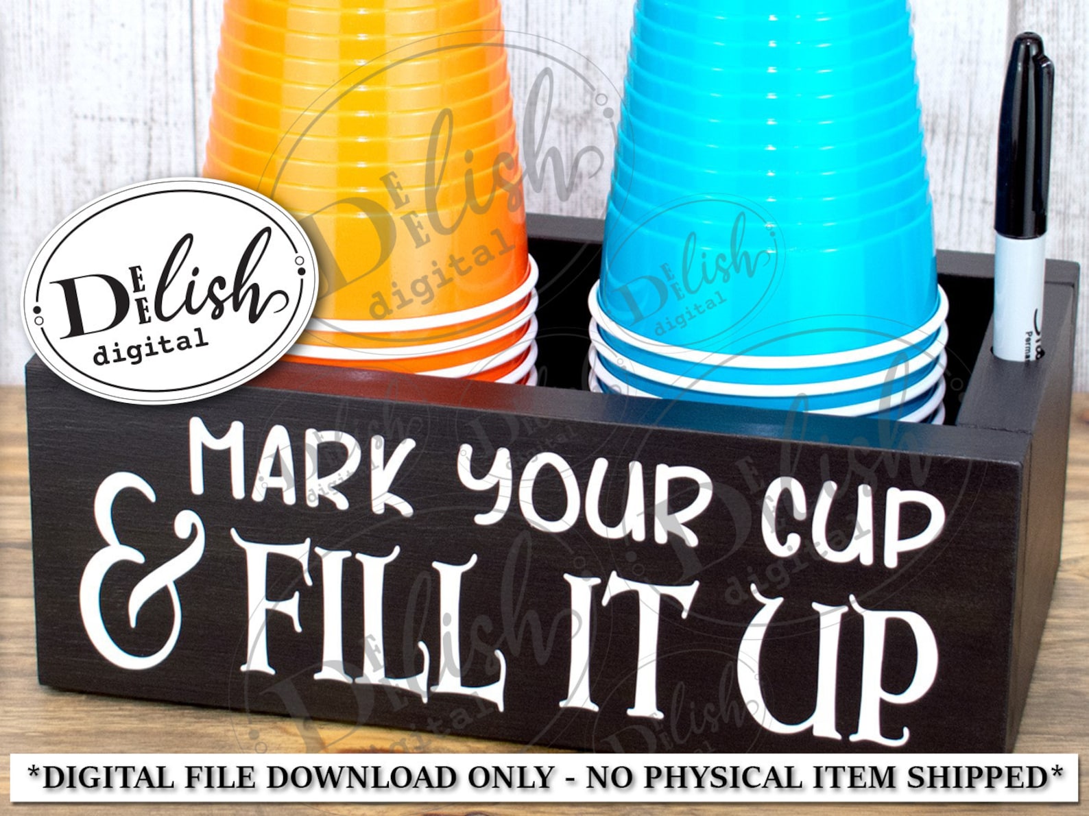 Mark Your Cup and Fill It up SVG Bundle | Svg Dxf Pdf Ai Eps Png | Solo ...