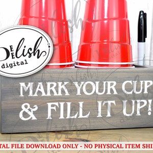 Mark Your Cup and Fill It up SVG Bundle | Svg Dxf Pdf Ai Eps Png | Solo ...