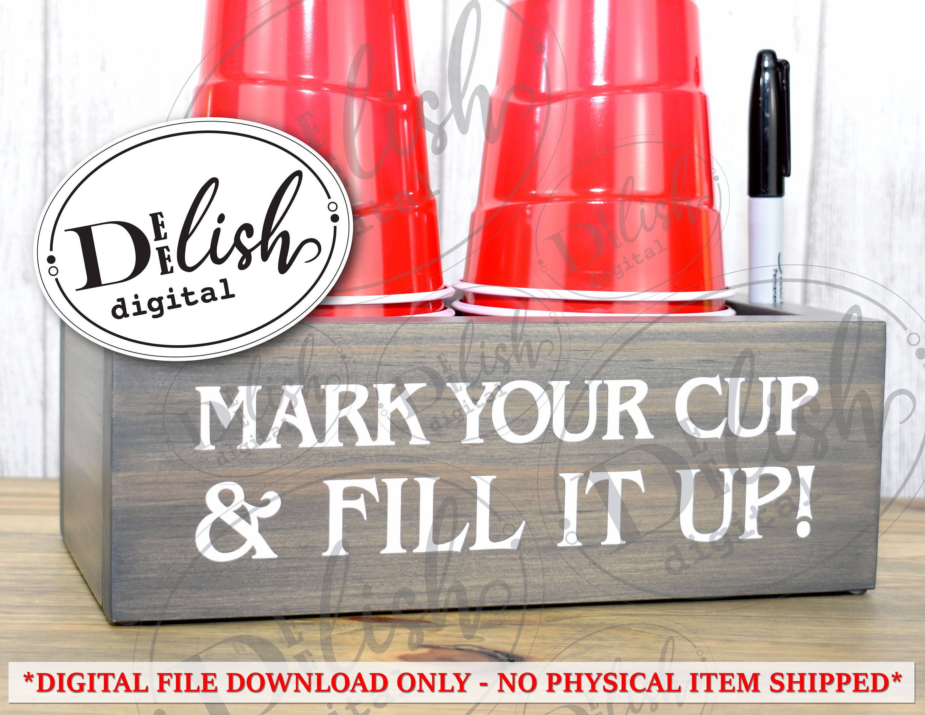 Mark Your Cup and Fill It up SVG Bundle | Svg Dxf Pdf Ai Eps Png | Solo ...