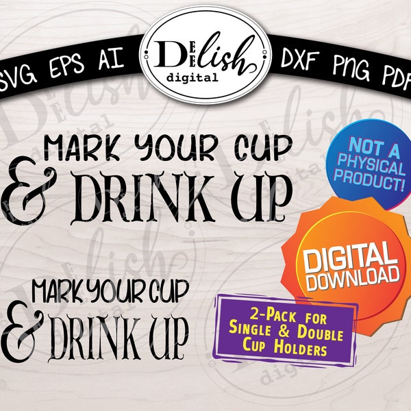 Mark Your Cup and Drink Up - Etsy