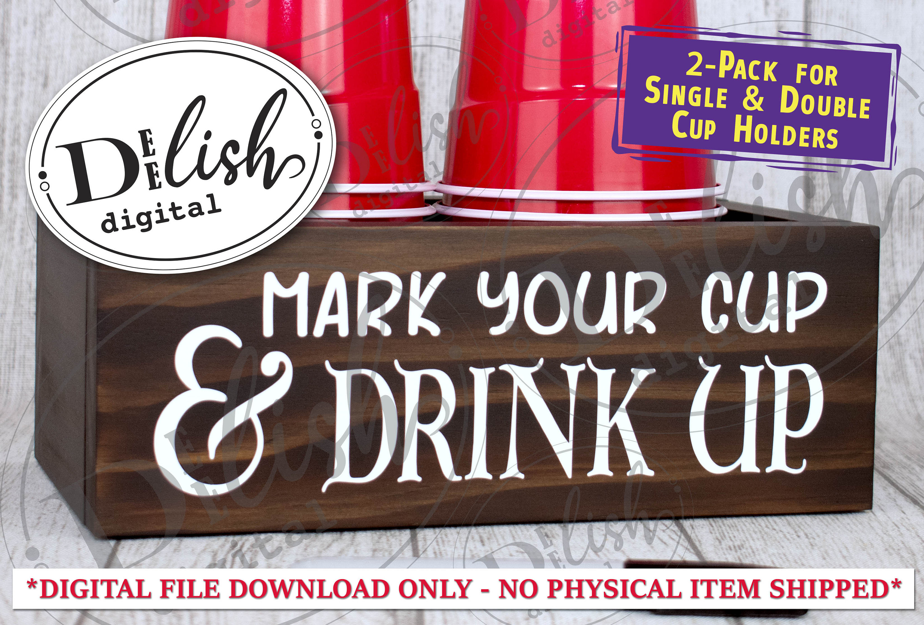 Mark Your Cup and Drink up SVG Combo | Svg Dxf Pdf Ai Eps Png | Solo ...