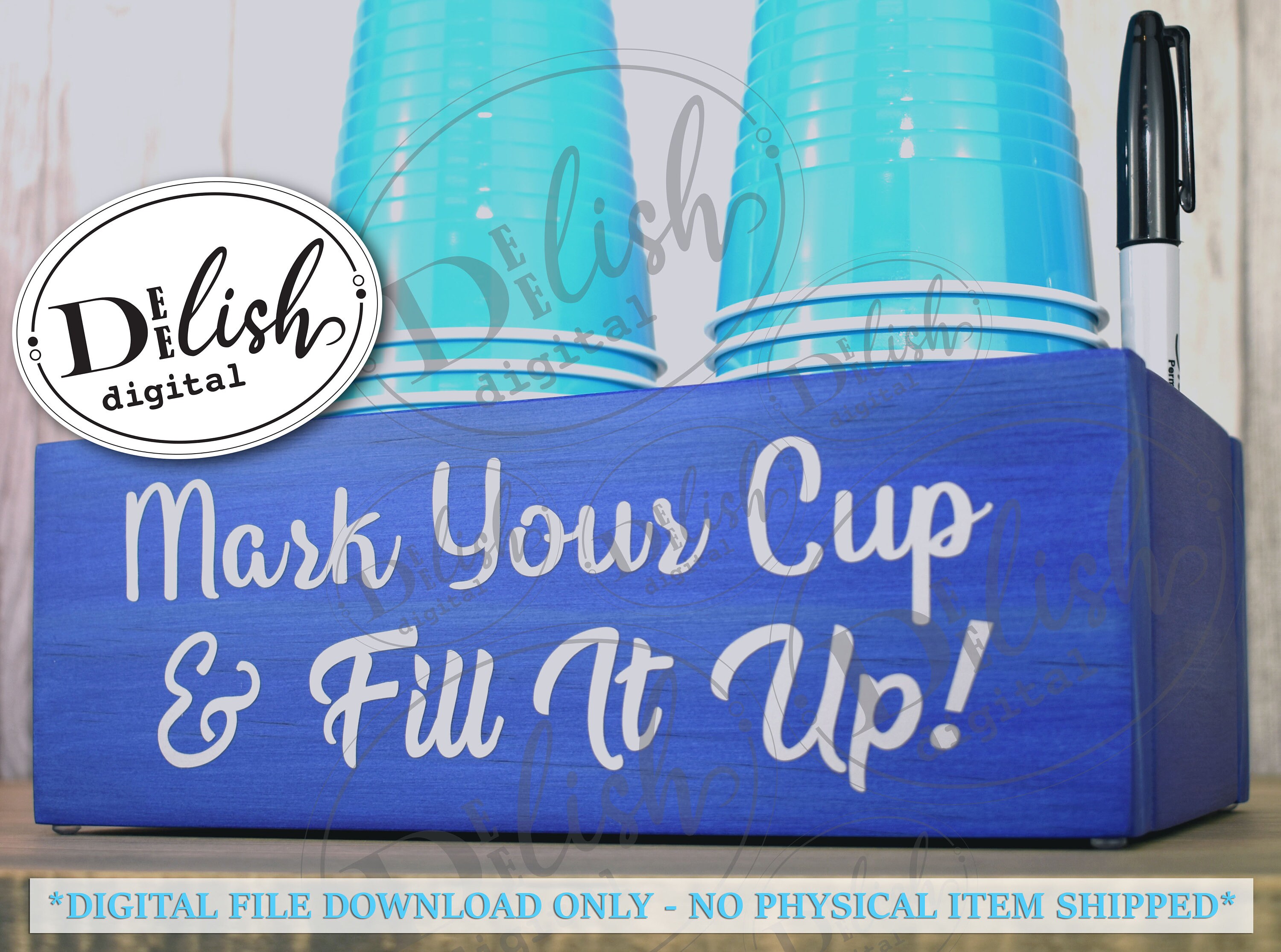 Mark Your Cup and Fill It up SVG Bundle | Svg Dxf Pdf Ai Eps Png | Solo ...