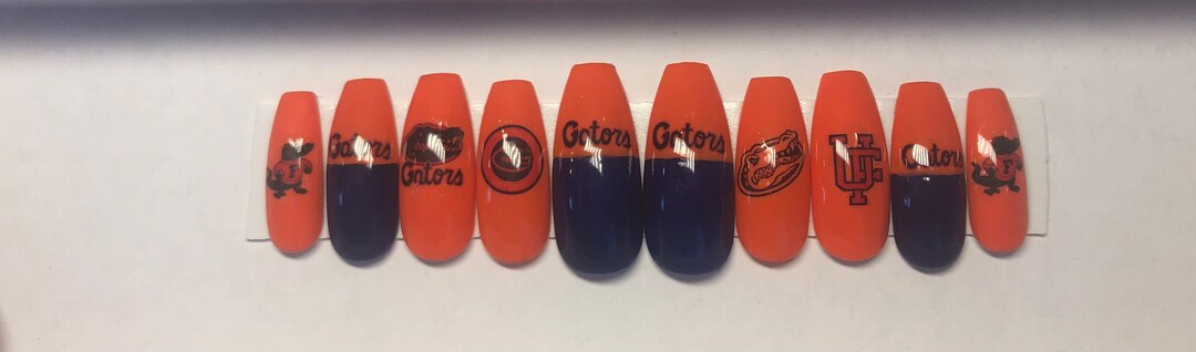 Florida Gators Press on Nails. - Etsy