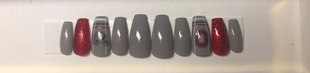 Ohio State Football Press on Nails. or Your Team! - Etsy