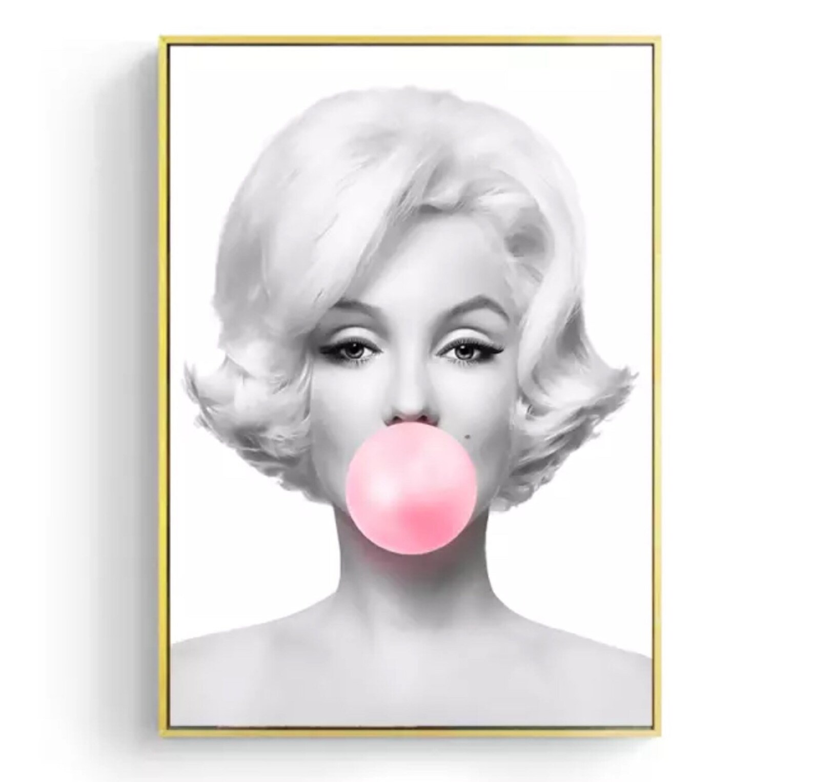 Bubble Gum Wall Art Canvas Audrey Marilyn Brigitte Fashion Etsy