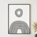 Printable Abstract Poster Black Line Modern Art Picture for - Etsy