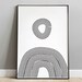 Printable Abstract Poster Black Line Modern Art Picture for - Etsy