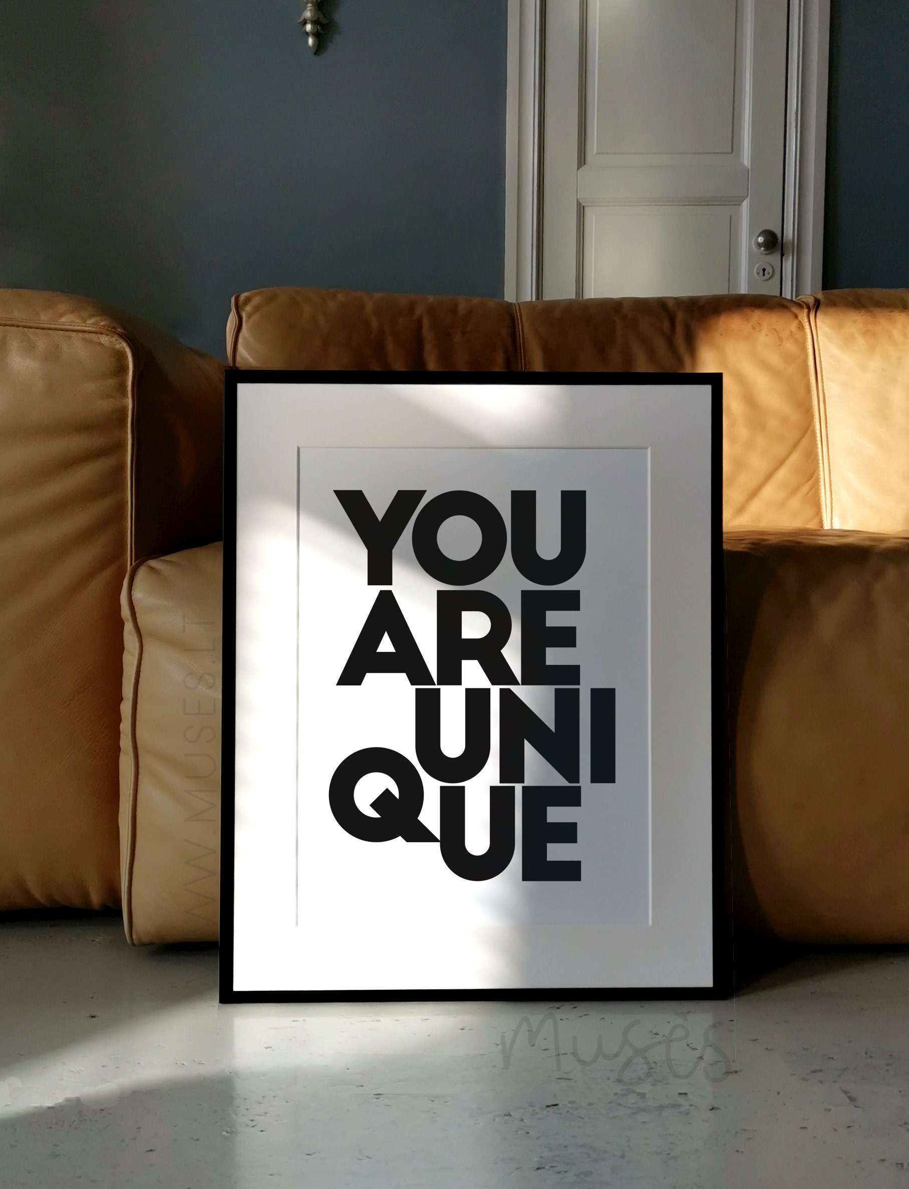 You Are Unique Instant Download Poster Friendship Uplifting - Etsy