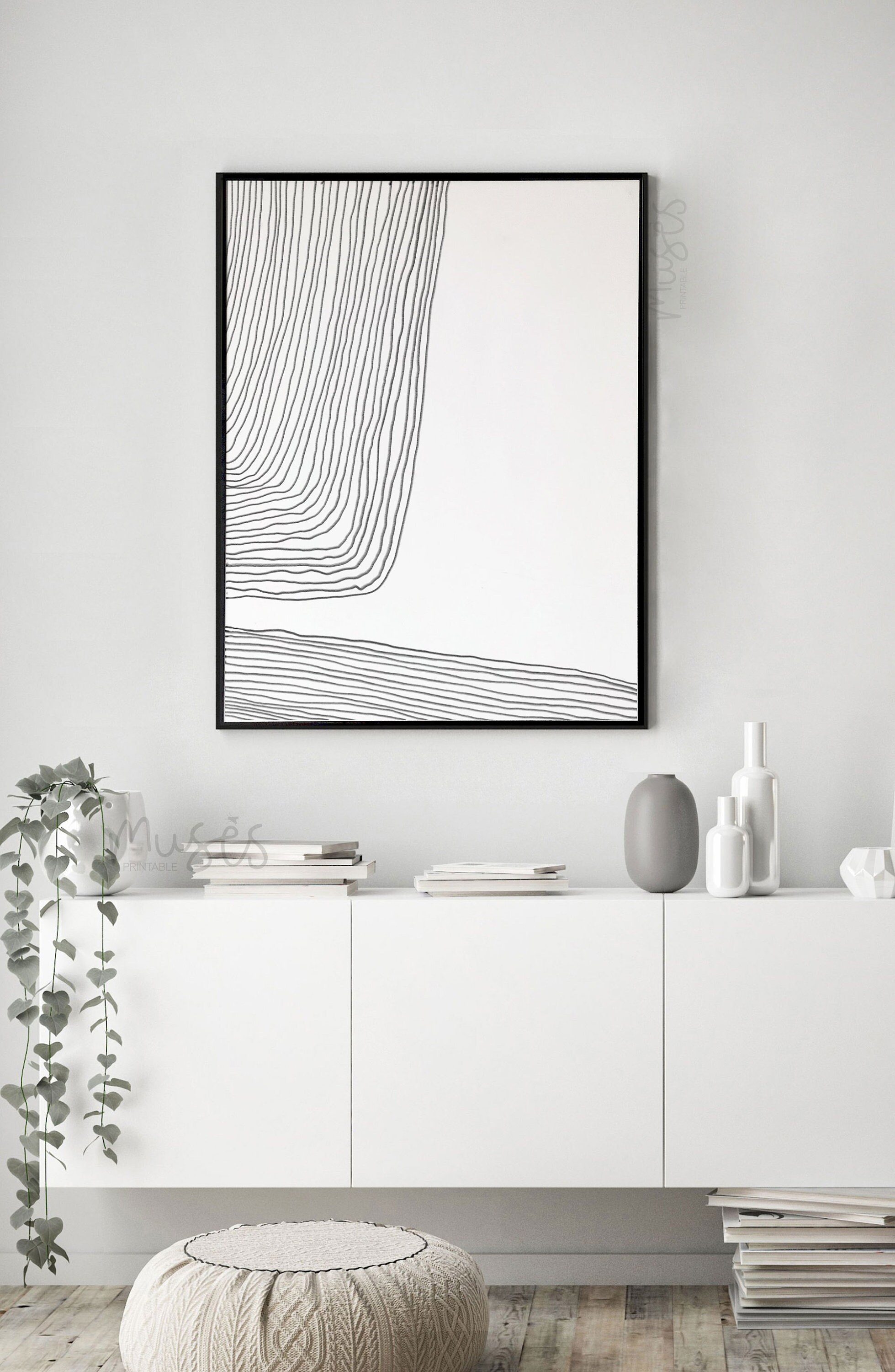 Modern Scandinavian Interior Cozy Poster Printable Abstract - Etsy