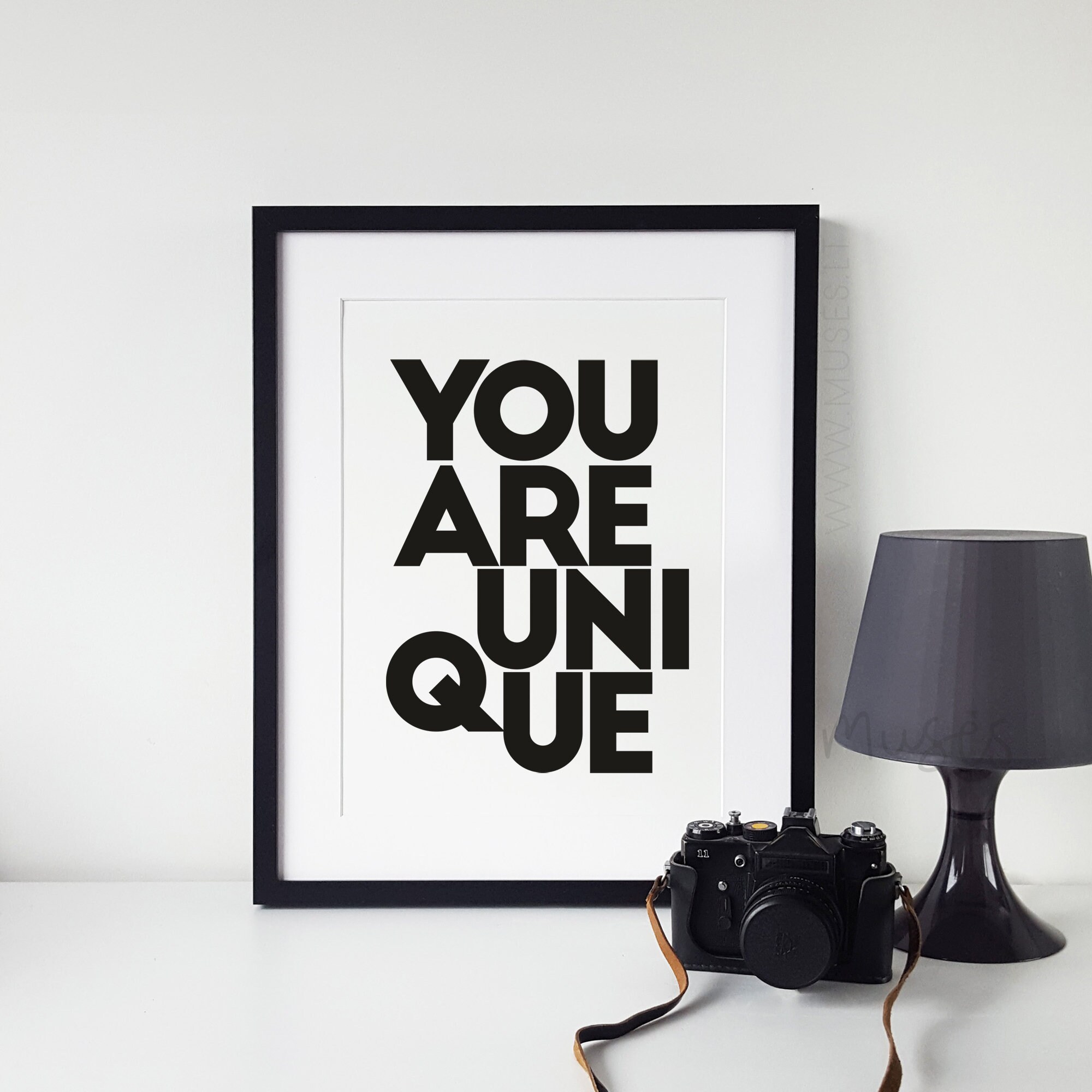 You Are Unique Instant Download Poster Friendship Uplifting - Etsy