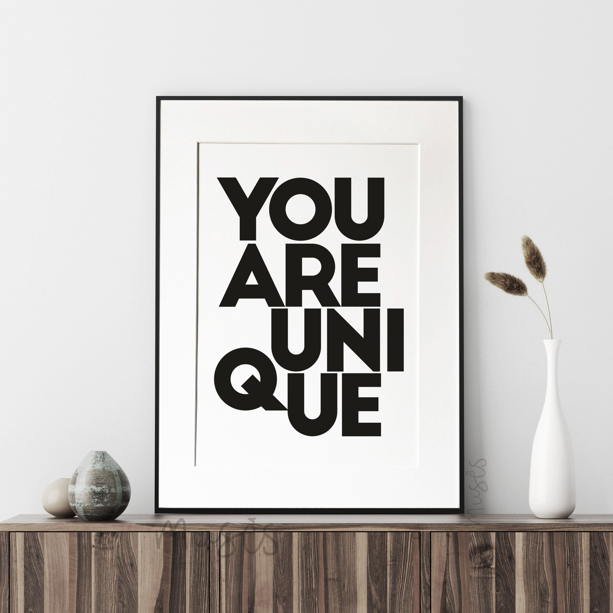 You Are Unique Instant Download Poster Friendship Uplifting - Etsy