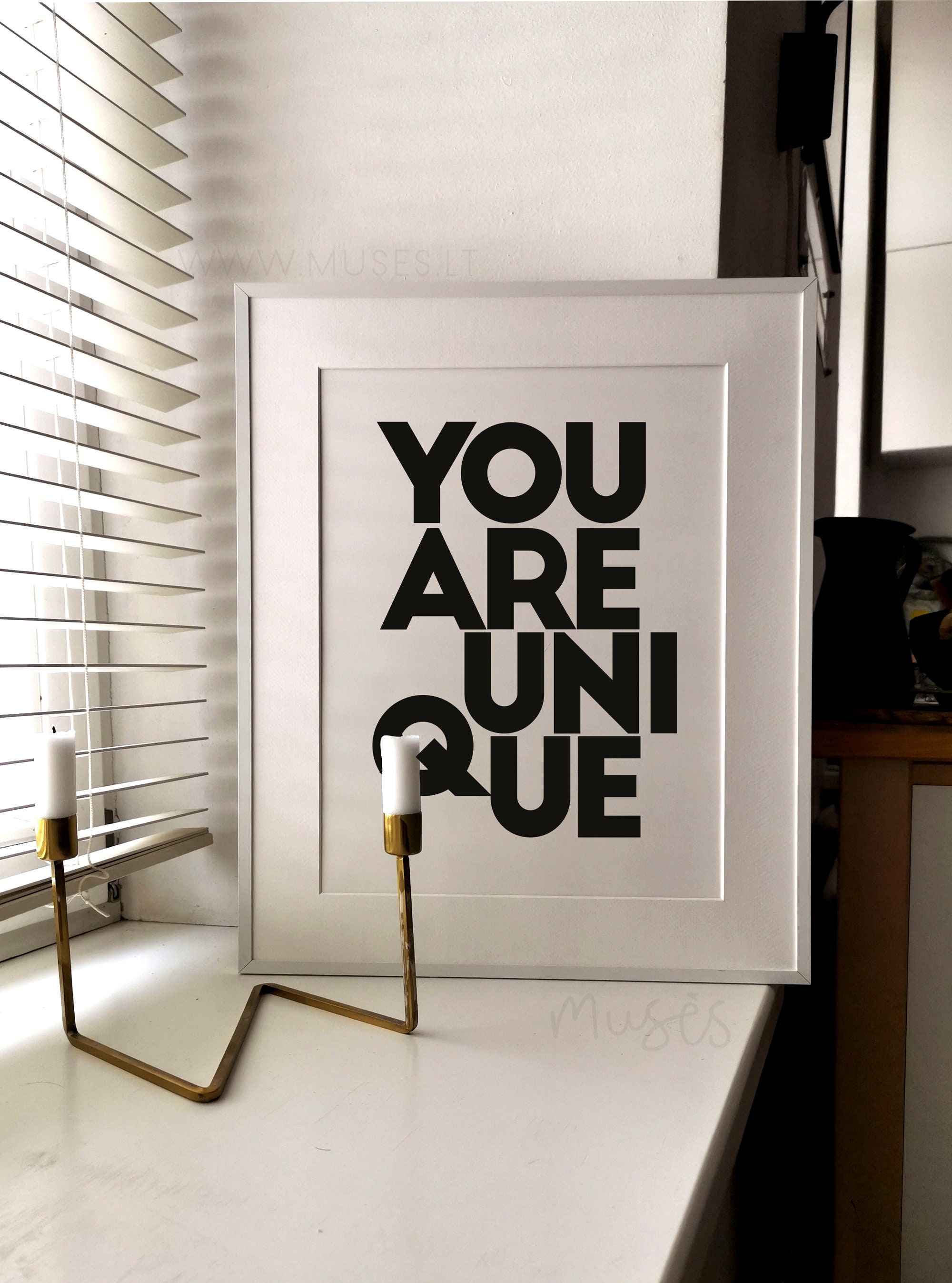 You Are Unique Instant Download Poster Friendship Uplifting - Etsy