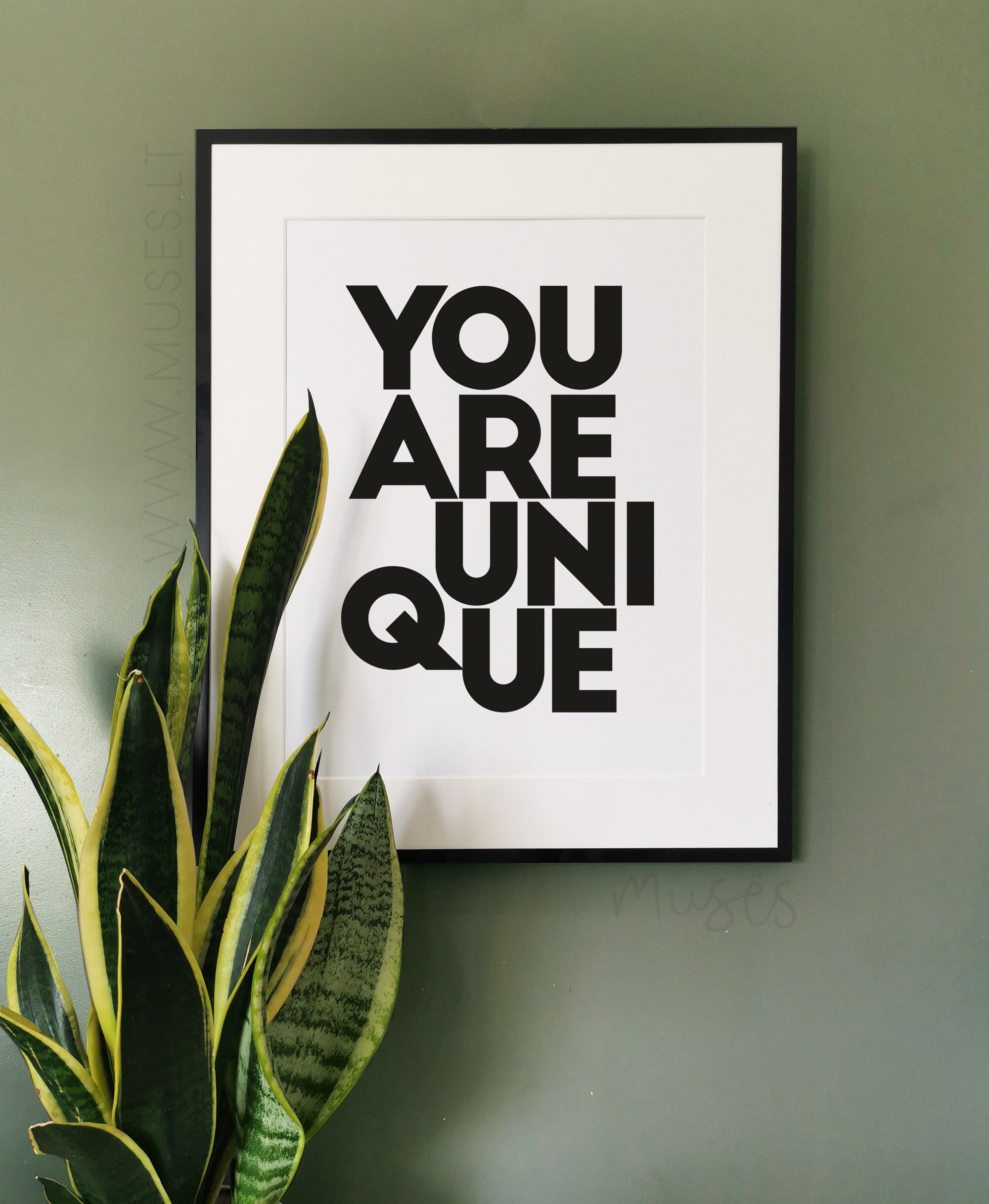 You Are Unique Instant Download Poster Friendship Uplifting - Etsy