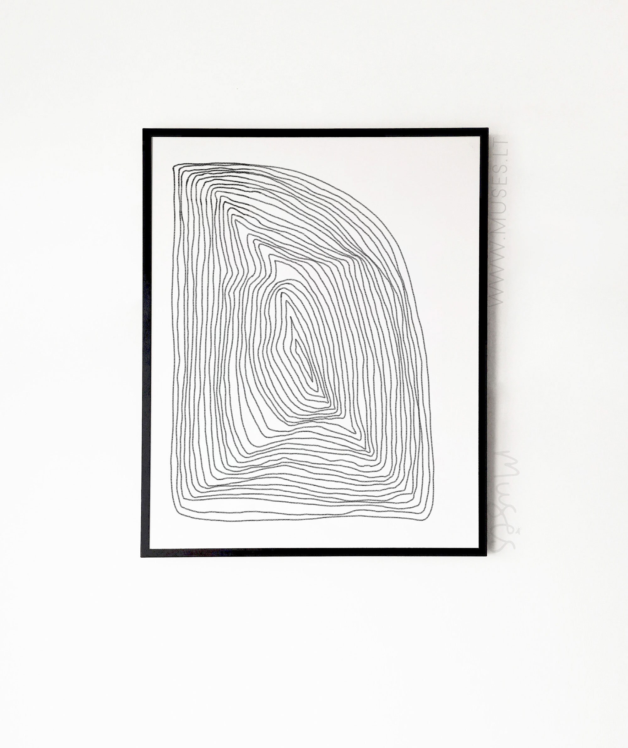Printable Set of 2 Hand Drawn Line Artwork Minimalist Gallery - Etsy