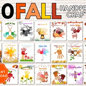 Fall Handprint Craft | Autumn Handprint Art | Thanksgiving Handprint ...