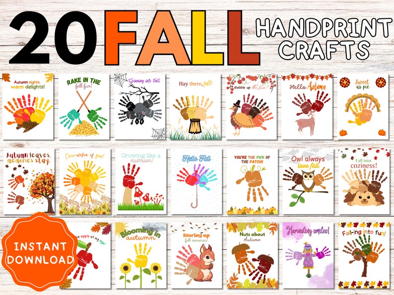 Fall Handprint Craft | Autumn Handprint Art | Thanksgiving Handprint ...