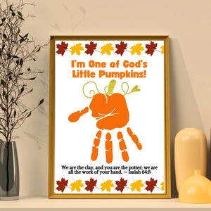 Printable Christian Thanksgiving Fall Handprint Art Jesus, Bible Verse ...