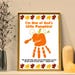 Printable Christian Thanksgiving Fall Handprint Art Jesus, Bible Verse ...
