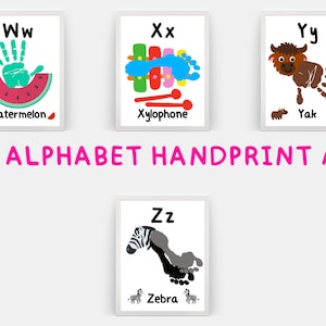 ABC Alphabet Handprint Footprint Art Bundle | DIY Kids Activity ...