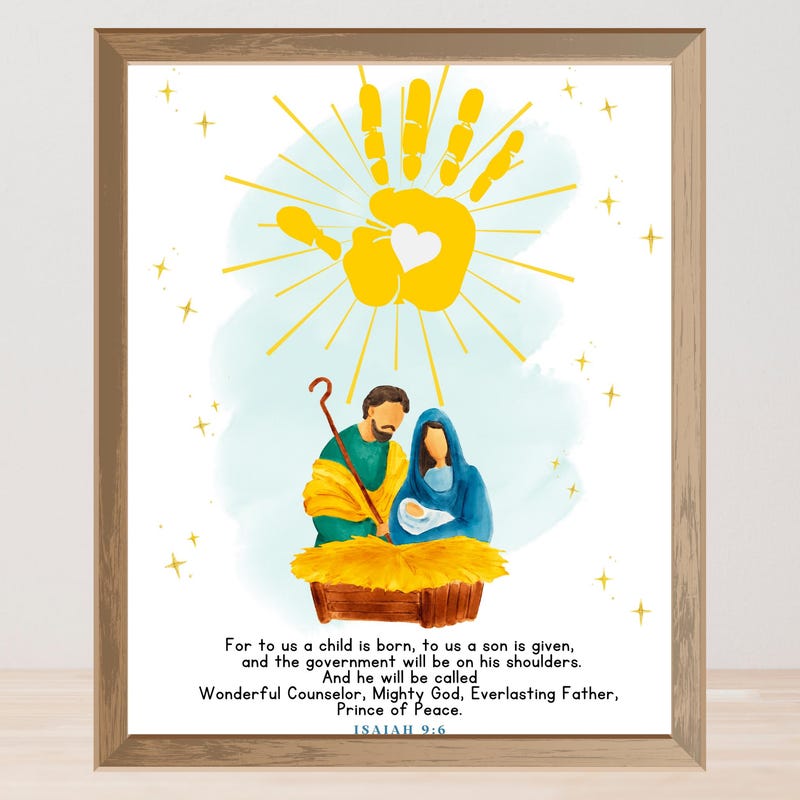 Nativity Handprint - Etsy