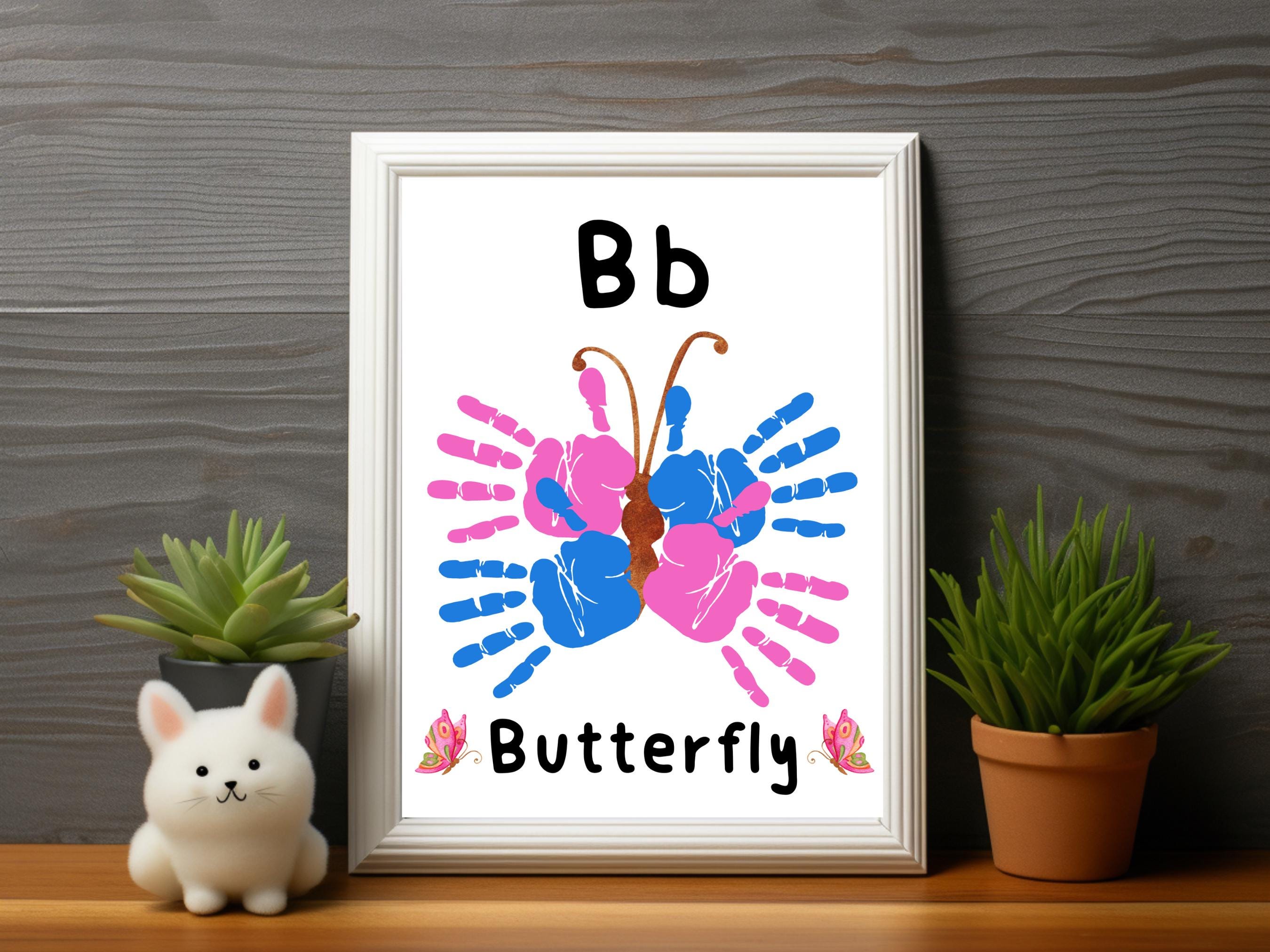 My First A-Z ABC Alphabet Handprint Craft Book Template, Printable ...