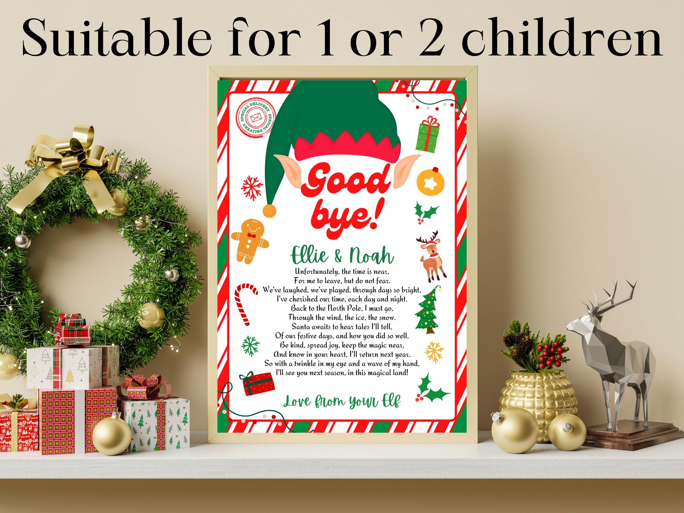 Elf Arrival Letter, Christmas Welcome, Goodbye Letter, Editable Canva ...