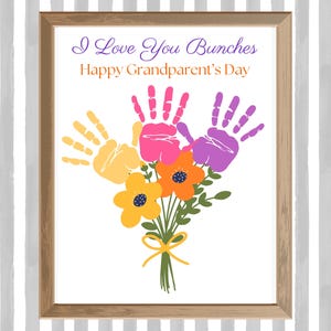 Grandparents Day Handprint Art, Handprint Craft Printable, Poem ...