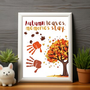Fall Handprint Art Templates | Thanksgiving Kids Activity (digital ...