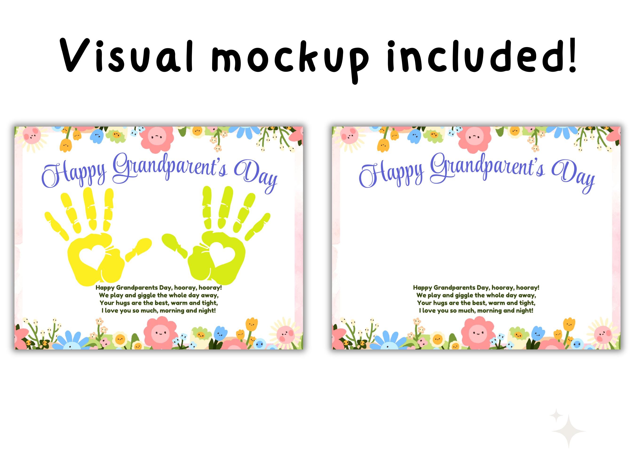 Grandparents Day Handprint Art, Keepsake Gift (digital Download ...