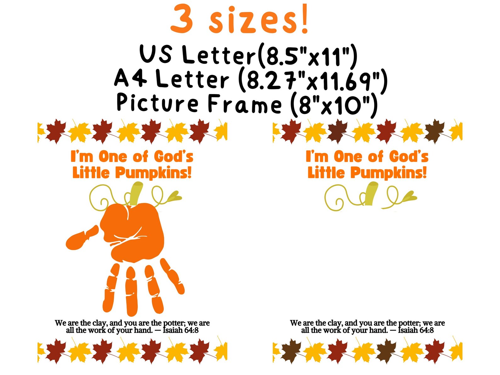 Printable Christian Thanksgiving Fall Handprint Art Jesus, Bible Verse ...