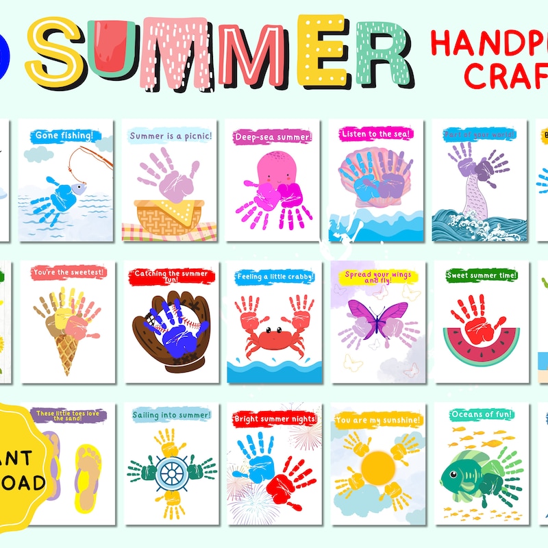 Sea Animal Handprint - Etsy