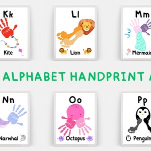 ABC Alphabet Handprint Footprint Art Bundle | DIY Kids Activity ...