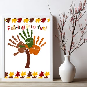 Fall Handprint Craft | Autumn Handprint Art | Thanksgiving Handprint ...