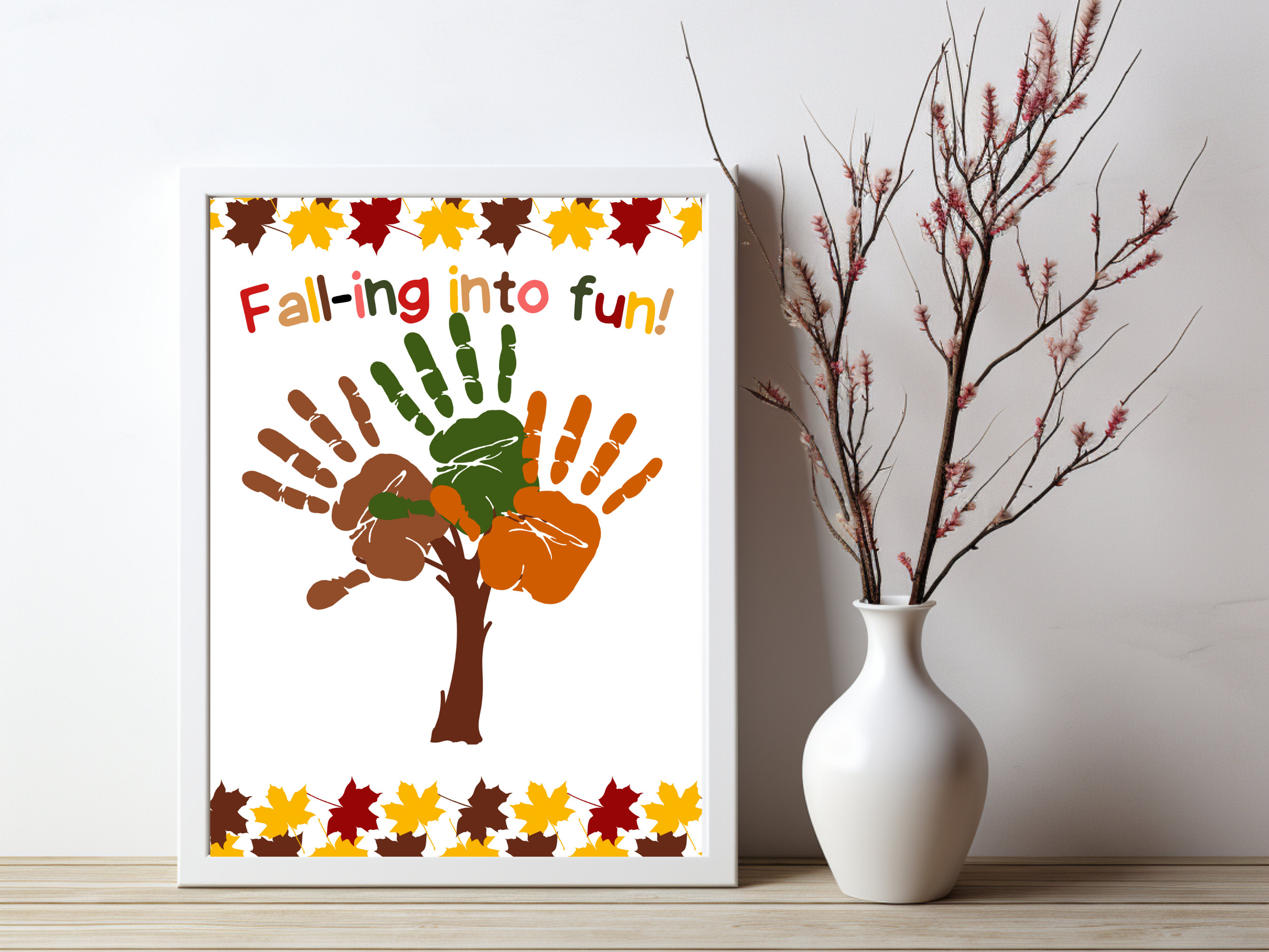 Fall Handprint Craft | Autumn Handprint Art | Thanksgiving Handprint ...
